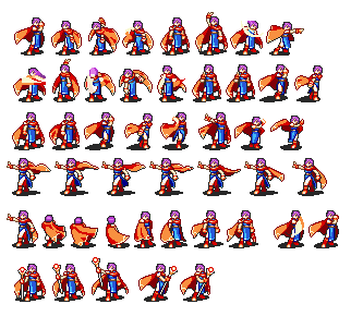 FE7 Sprite Sheets - Erk - Fire Emblem Shrine Gallery